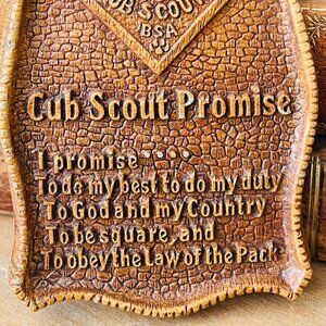 Vintage | Accents | 96s Cub Scout Plaque Cub Scouts Promise | Poshmark